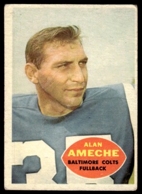 1960 TOPPS ALAN AMECHE BALTIMORE COLTS #2 | eBay