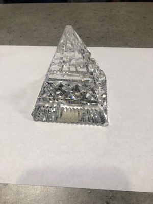 Waterford Pyramid Crystal Glass Paperweight | eBay