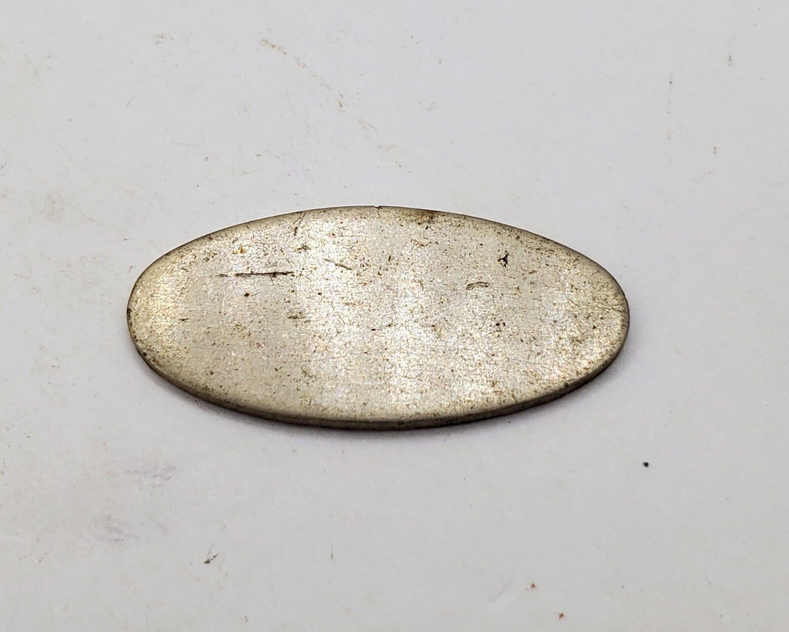 Oval 1-1/16x1/2" German Silver Inlay Flintlock Longrifle Muzzleloader ...