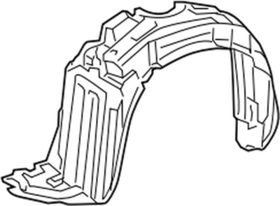 53875-52041 Toyota Liner, front fender, rh 5387552041, New Genuine OEM ...