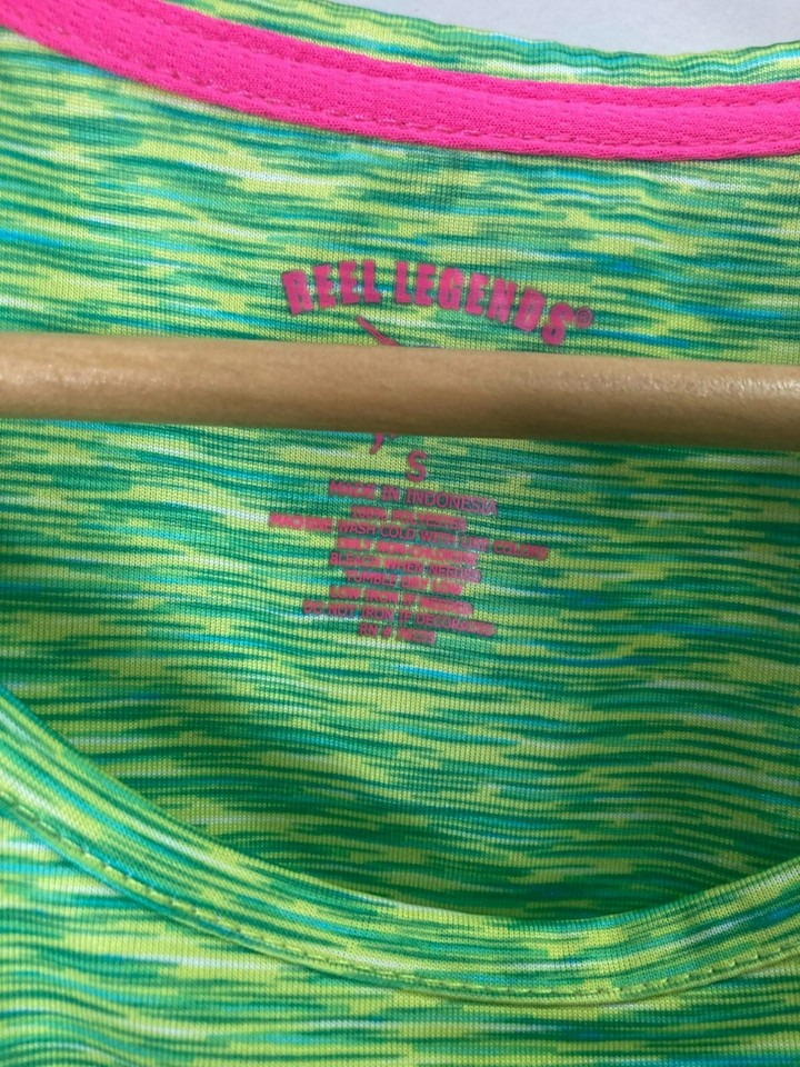 Reel Legends Small SS Activewear Top Back Pocket | eBay