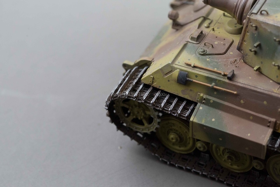 #1108 Pro Built 1/35 WWII German King Tiger Tank Model metal barrel ...