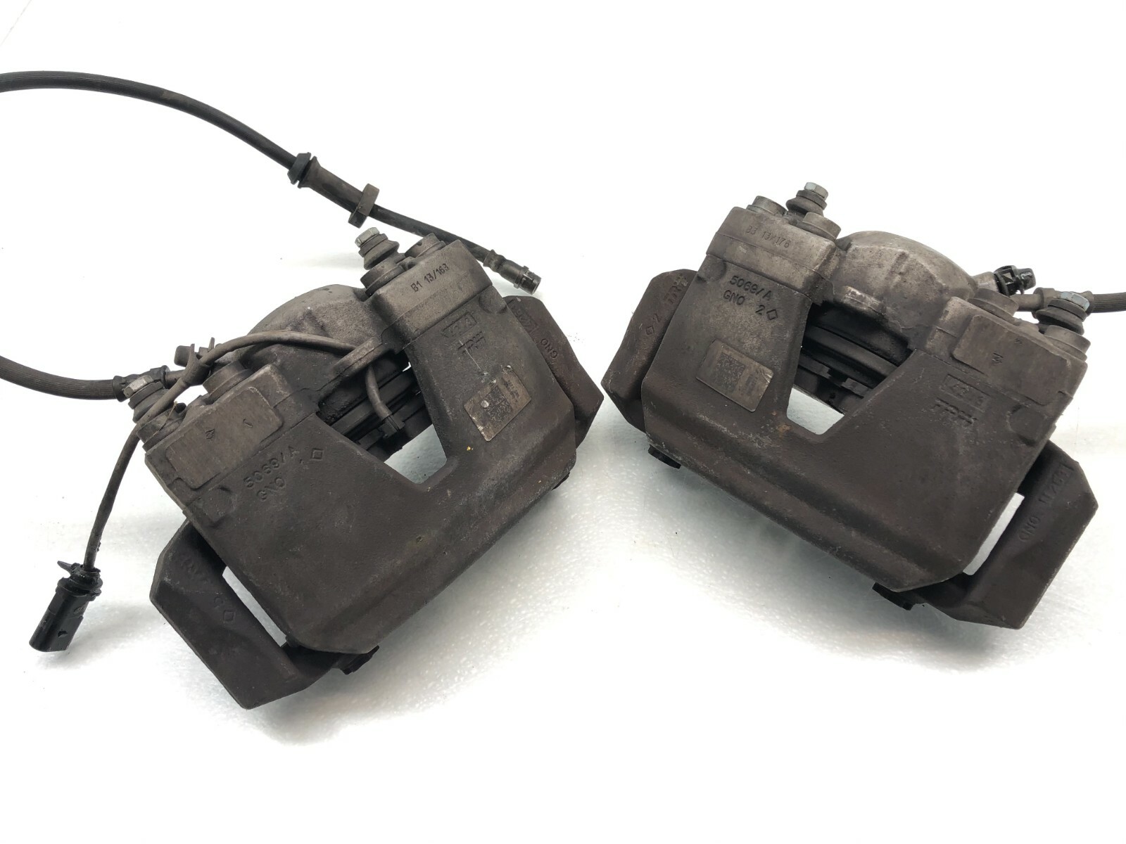 2012-2017 AUDI A6 C7 TDI FRONT BRAKE CALIPERS W/ PADS SET X2 OEM. | eBay