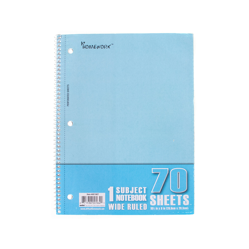 West Coast Paracord 70 Sheet Spiral Notebook Wide-Ruled Lot of 1, 6 or ...