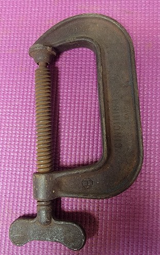 CINCINNATI TOOL CO. 4" C Clamp #540 Batwing Turnscrew Arma Steel | eBay