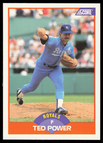 1989 Score 348 Ted Power Kansas City Royals | eBay