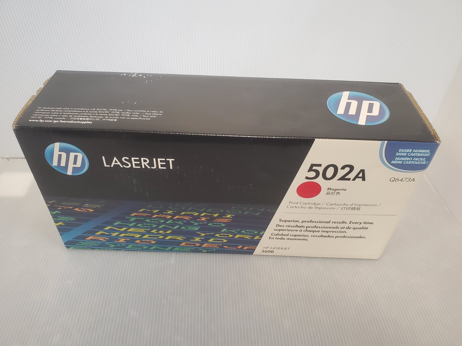 HP 502A Q6473A MAGENTA TONER CARTRIDGE for LASERJET 3600 GENUINE SEALED ...