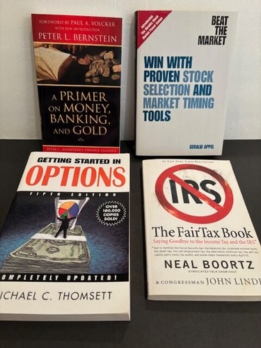 Lot of 4 Stock Trading Books, The Fair Tax Book,Getting Started in ...