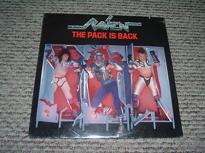 RAVEN The Pack Is Back '86 LP ORIGINAL US 1st press BRITISH HAIR metal ...
