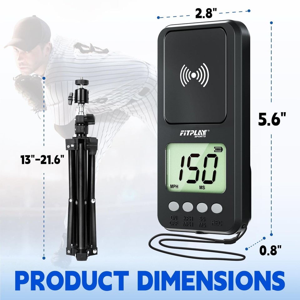 Rotatable Baseball Radar with Tripod,High-Speed Pitching & Swing ...