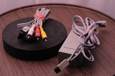 Nintendo Wii Official AC Power Adapter And Component Cables | eBay