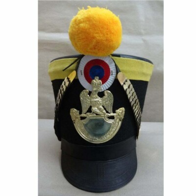 DGH® Reproduction French Napoleonic Shako Helmet w/ Black Felt, Yellow ...