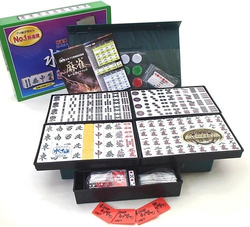 Mahjong tiles Narcissus with rule guide book by Honda Kasei From Japan ...