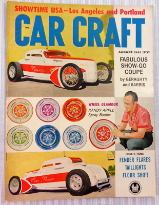 Car Craft Magazine August 1961 George Barris Buick Dragster Roadsters ...
