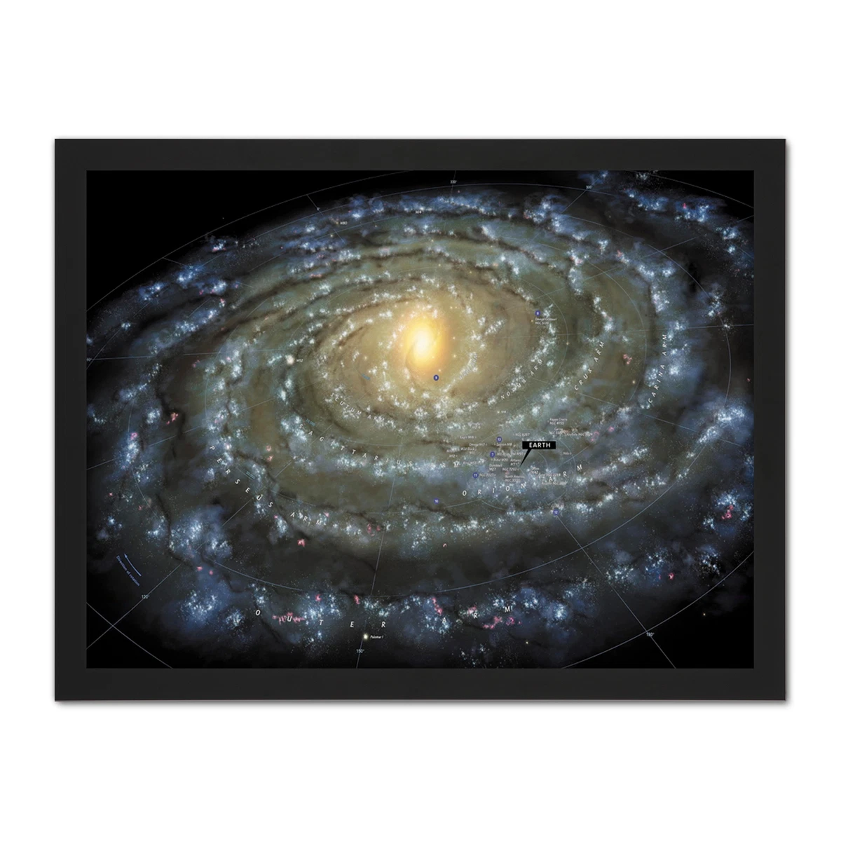 Milky Way Solar System Map