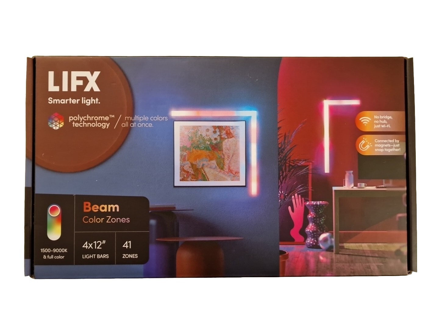*NEW* - LIFX Smart Wi-Fi LED Beam Full Color Zone 4x12" Light Bar Kit ...