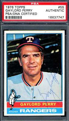 Gaylord Perry PSA DNA Signed 1976 Topps Autograph | eBay
