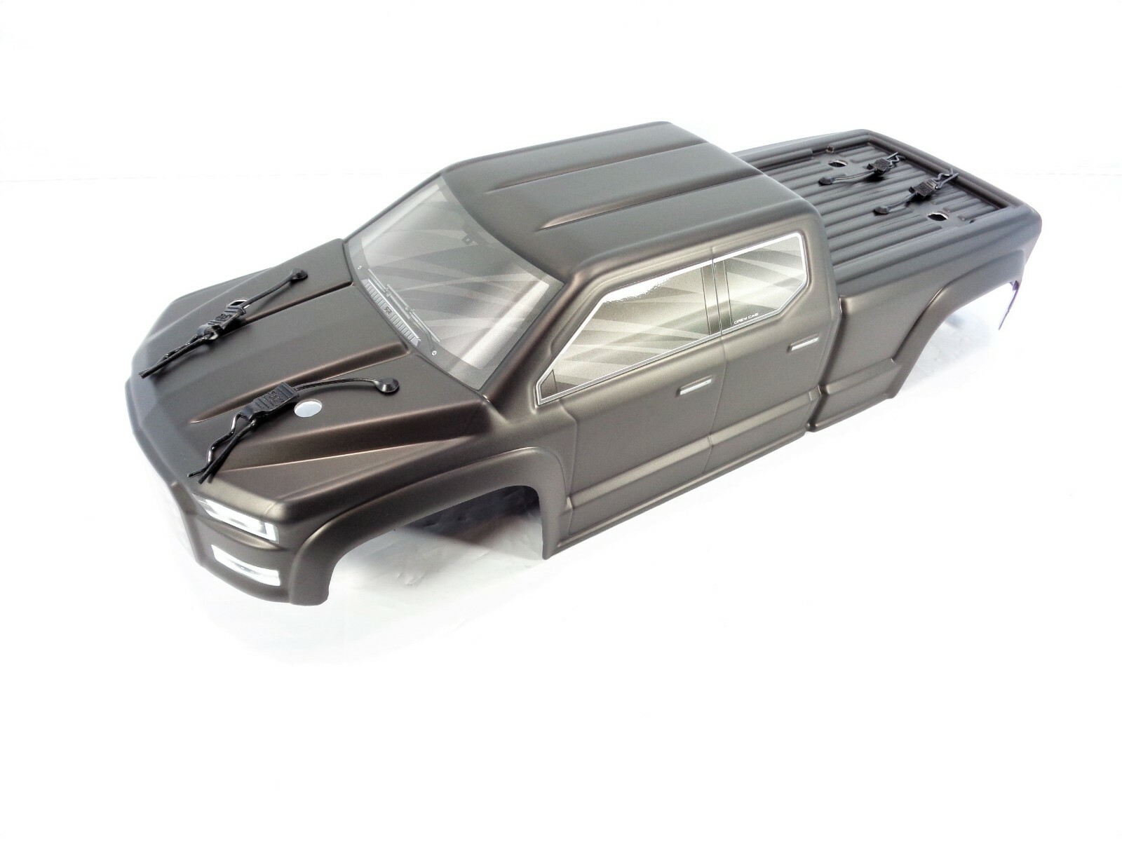 New Arrma Big Rock v3 4x4 3s BLX Painted Black Crew Cab Body Shell w ...