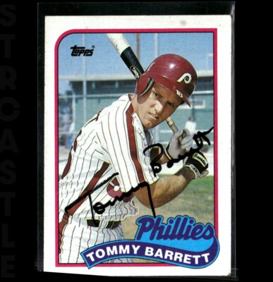 Tom Barrett 1989 Topps #653 Philadelphia Phillies – Autograph (AU) ⚾ ...
