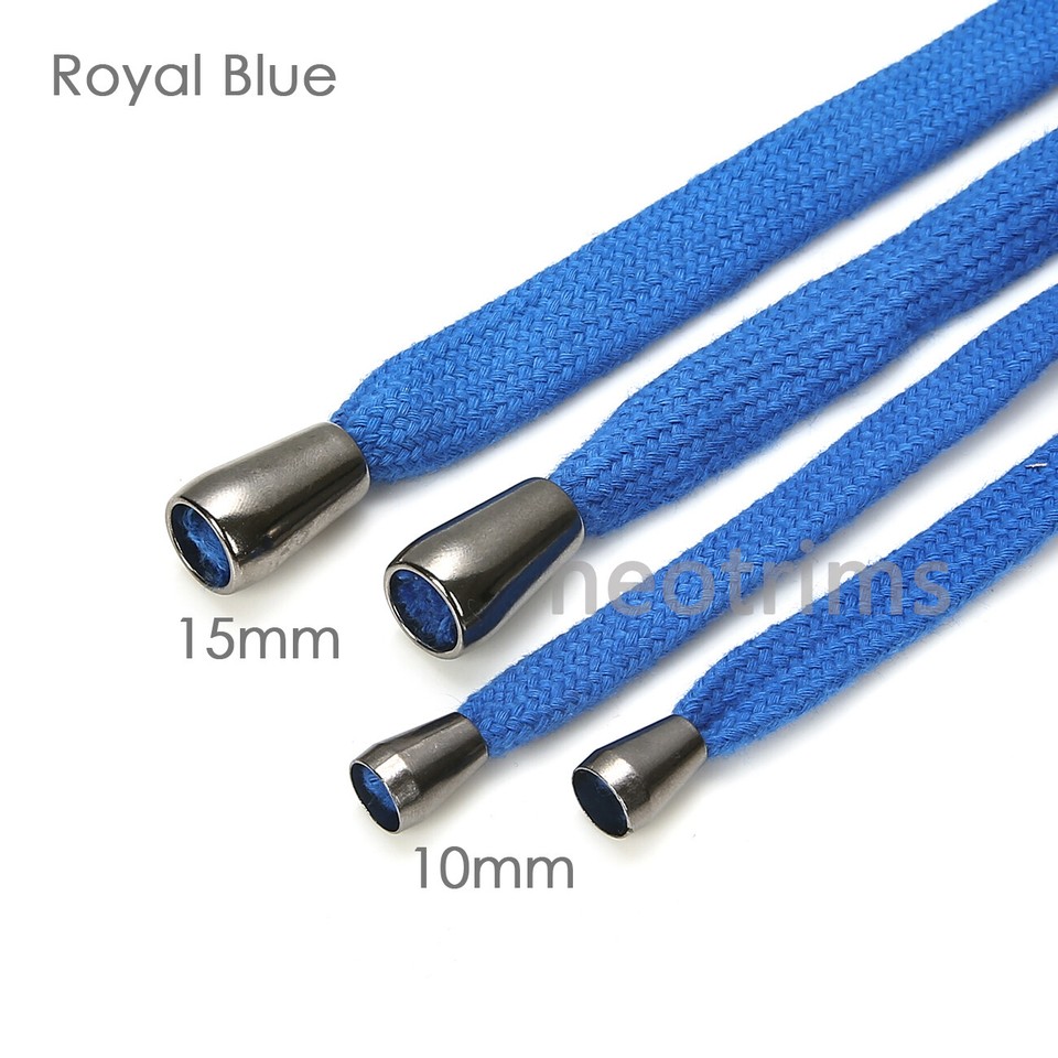 Drawstring Cord Flat Cotton Sweatshirt Hoodie String Gunmetal Toggles ...