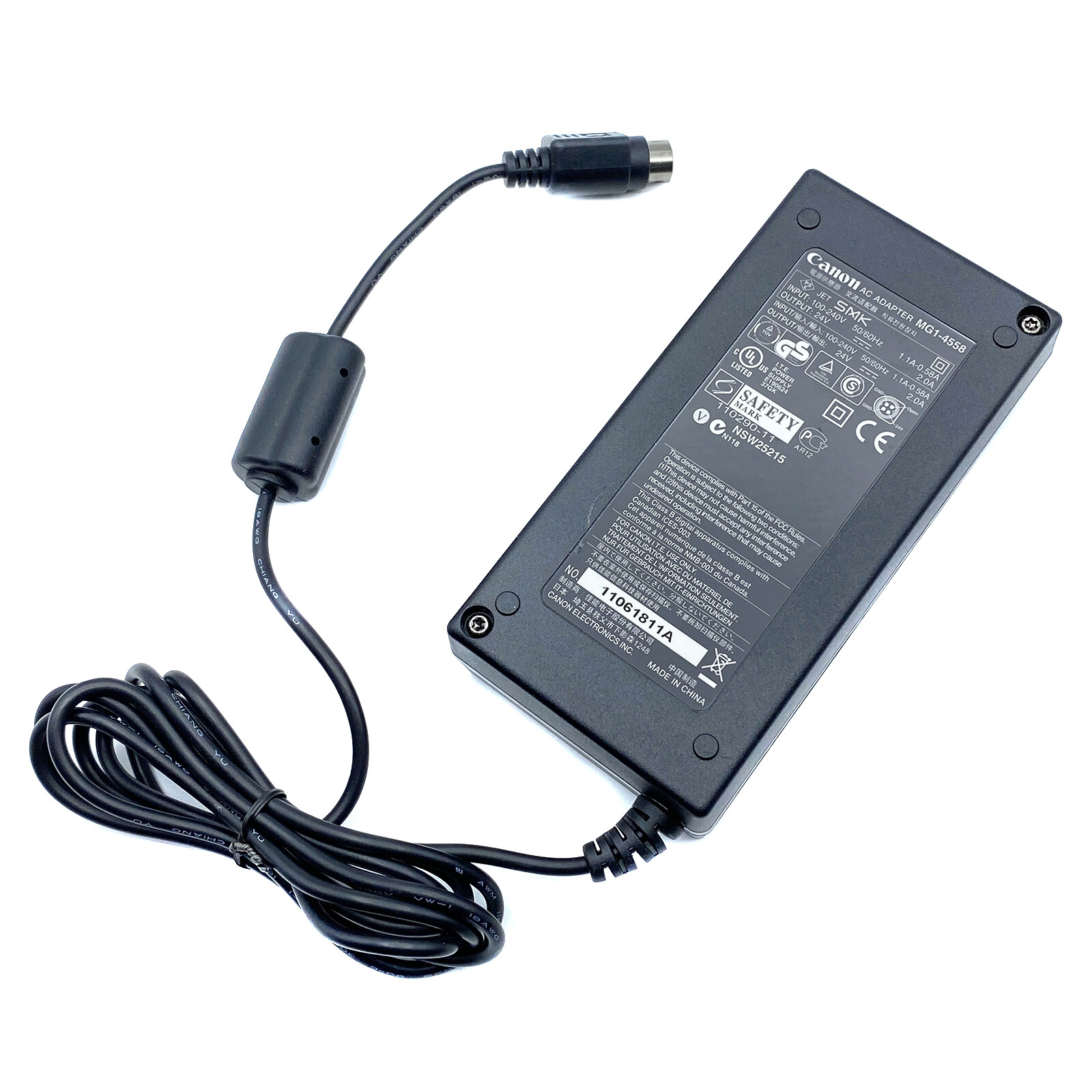 Genuine 24V Canon AC Adapter for ImageFormula DR-C230 DR-C240 Scanner w ...
