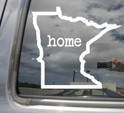 Minnesota State Home Outline MN North Star - Vinyl Die-Cut Decal ...