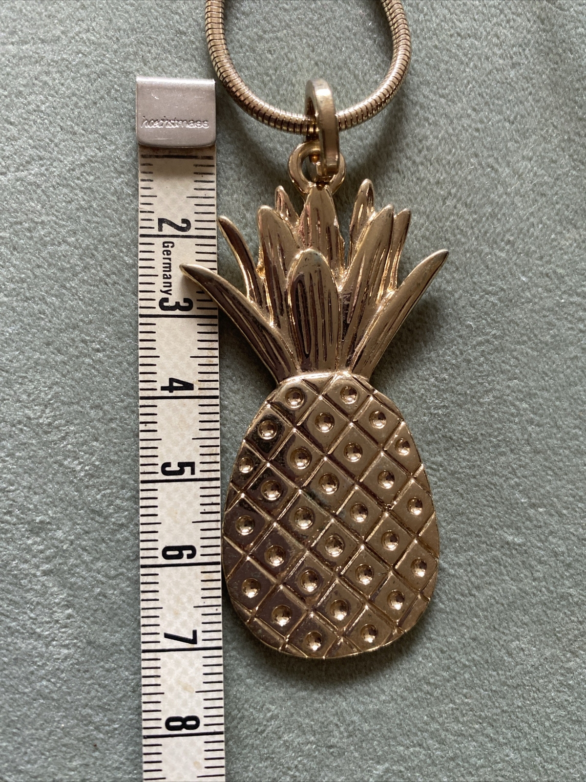 Unique Gold Tone Pineapple Pendant Long Chain Tropical Fruit 063 | eBay