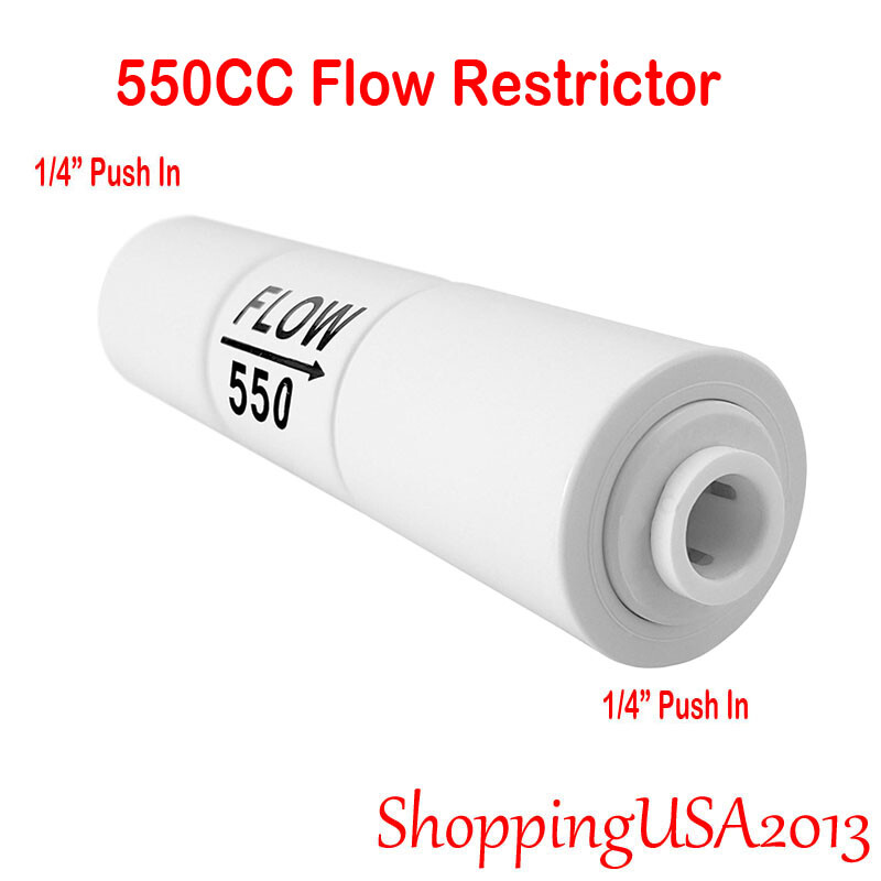 Water Filter Flow Restrictor Connector Quick Connect Push In 1/4" 300 ...