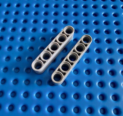 LEGO Technik Liftarm 1x5 alt hellgrau gray technic brick 2 Stk. 32316 ...