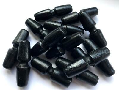 Toggles 44mm 70L Black No Hole Wooden Toggle Duffle Coat Large Buttons ...