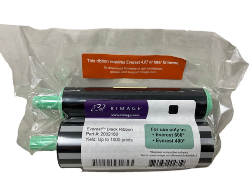 RIMAGE 2002160 Black Ribbon Original For EVEREST 400/EVEREST 600 [1,000 ...