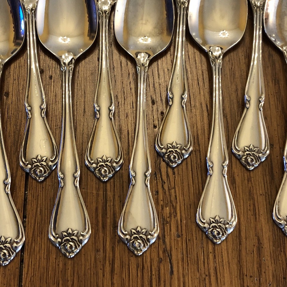Oneida Arbor Rose True Rose Stainless Flatware 63 Piece Lot -USA | eBay