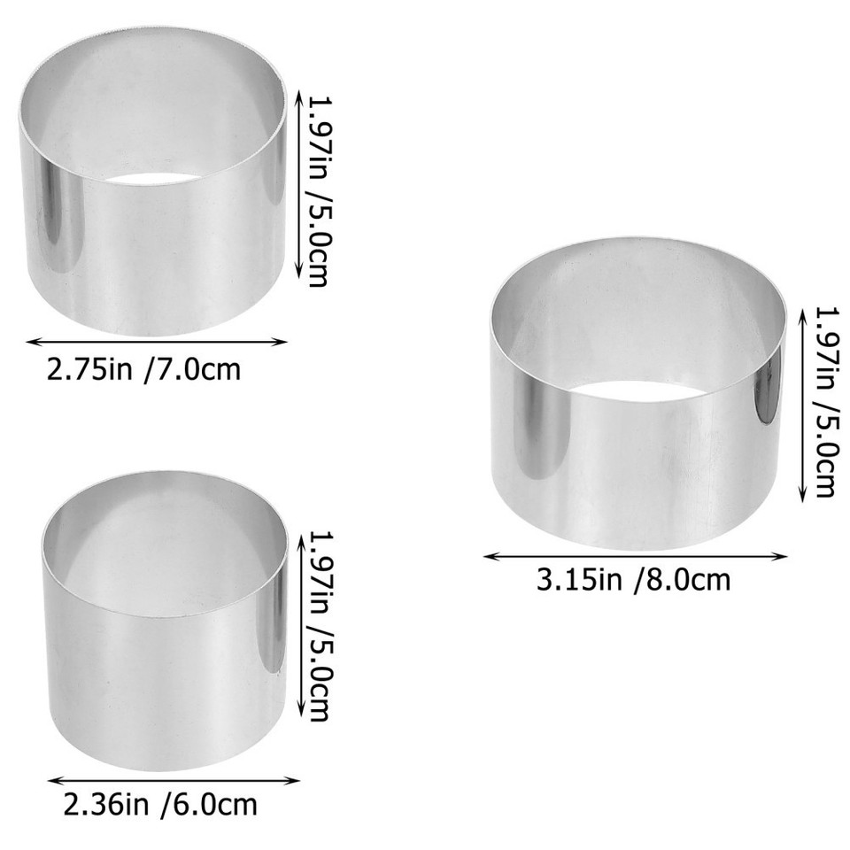 Stainless Steel Frost Form Cake Set for Baking Mousse Cake Making ...