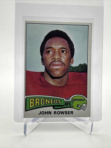 1975 Topps John Rowser Football Card #498 EX-MT Quality FREE SHIPPING ...