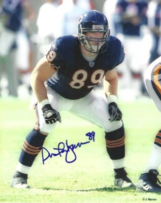 Signed 8x10 DUSTIN LYMAN Chicago Bears Autographed photo - w/COA | eBay