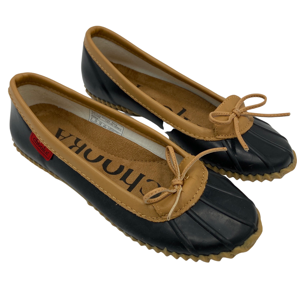Women's New Chooka Black Solid Duck Skimmer Slip On Shoes size 6M | eBay