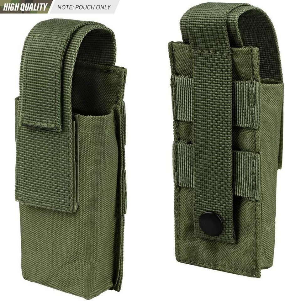 Tactical Molle Folding Pocket Knife Sheath 5'' Nylon Belt Case EDC Tool ...