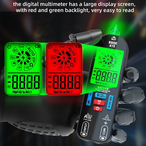 A1X Mini Multimeter Digital TesterVoltage Detector DC/AC Voltage ...