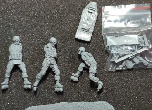 1/35 Resin Figure Model Kit Russian Elite Unit Anti Terrorist Soldiers ...