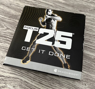 Beachbody Focus T25 " Get It Done" Alpha Beta Workout DVD Set Disc ...