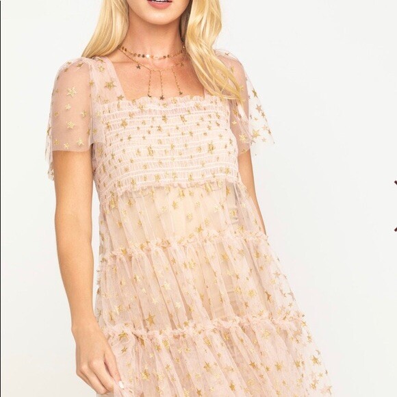 Free People Magnolia Blossom Dress Starbright Tulle Women Sz XS NEW | eBay