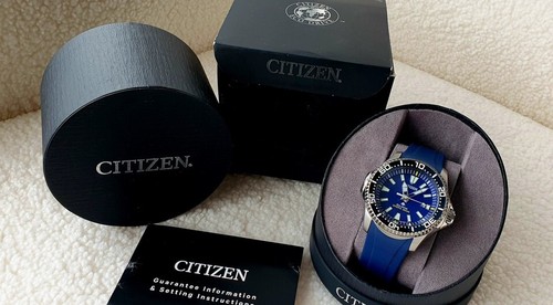 CITIZEN ECO-DRIVE PROMASTER 300m DIVERS WATCH. BLUE. BN0080-05L. | eBay