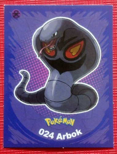 2022 POKEMON Sticker EP #024 ARBOK Kanto PERU Edition South America ...