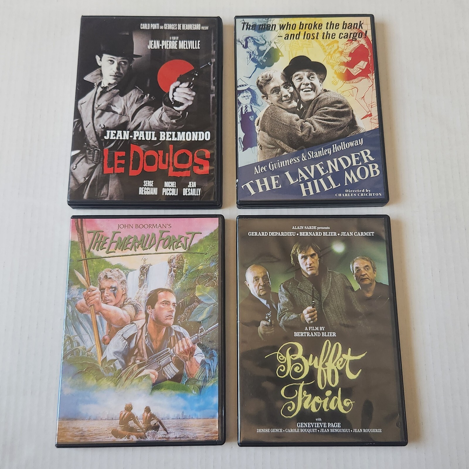 Lot of 4 Kino Lorber KL StudioCanal DVDs: Le Doulos, Buffet Froid ...
