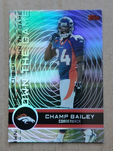Champ Bailey 2007 Topps Own The Game Football Card OTG-CB | eBay