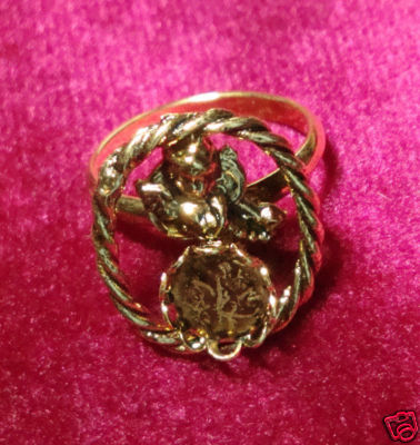 Cherub Ring Gold Plated Adjust 8 x 10 Bezel (Pkg 3) 0333 | eBay