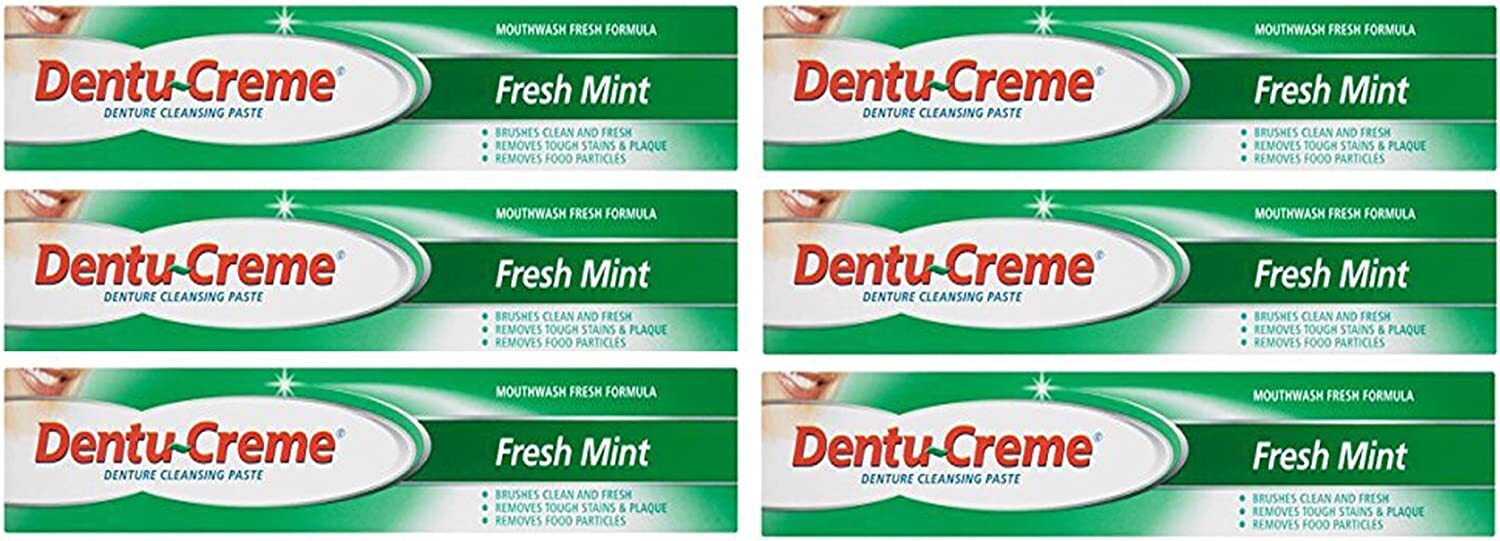 Dentu Creme Denture Cleaning Paste Fresh Mint 75ml | eBay UK