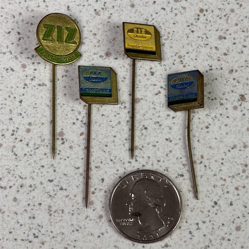 Lot of 4 Franco Suisse ZIZ Cheese Dutch VTG Stick Pin Badge Pins #49369 ...