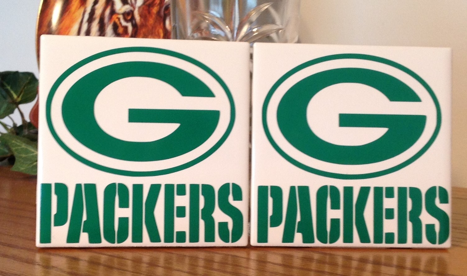 Green Bay Packers ceramic tile coaster (set of 2) | eBay