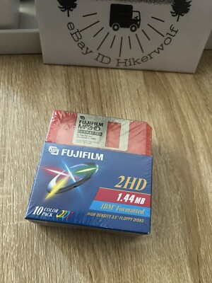 Fujifilm 3.5" PC IBM Formatted MF2HD Floppy Disk 10-pack New & Sealed ...
